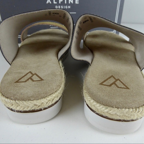 Alpine Design | Shoes | Alpine Design Italian Leather Strap Slide ...